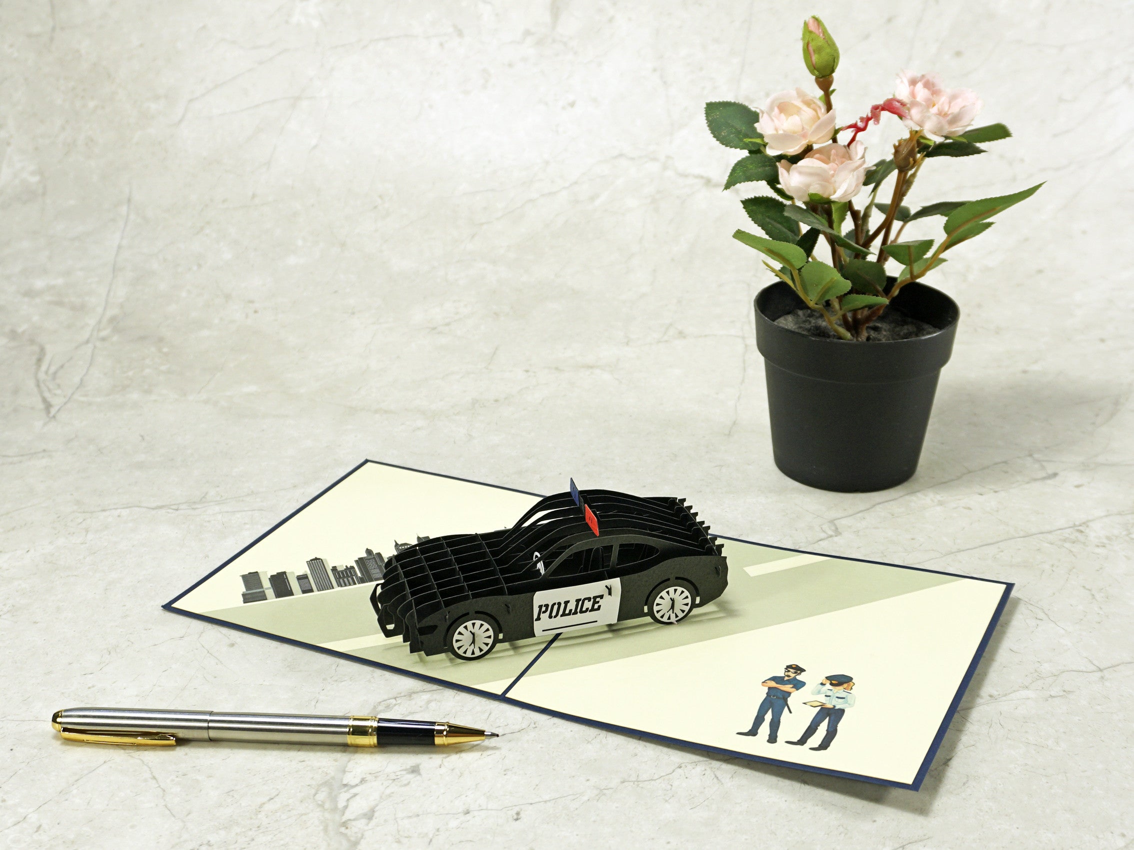 Three-Dimensional Gratitude: Crafting a Tribute with the Police Pop-Up ...