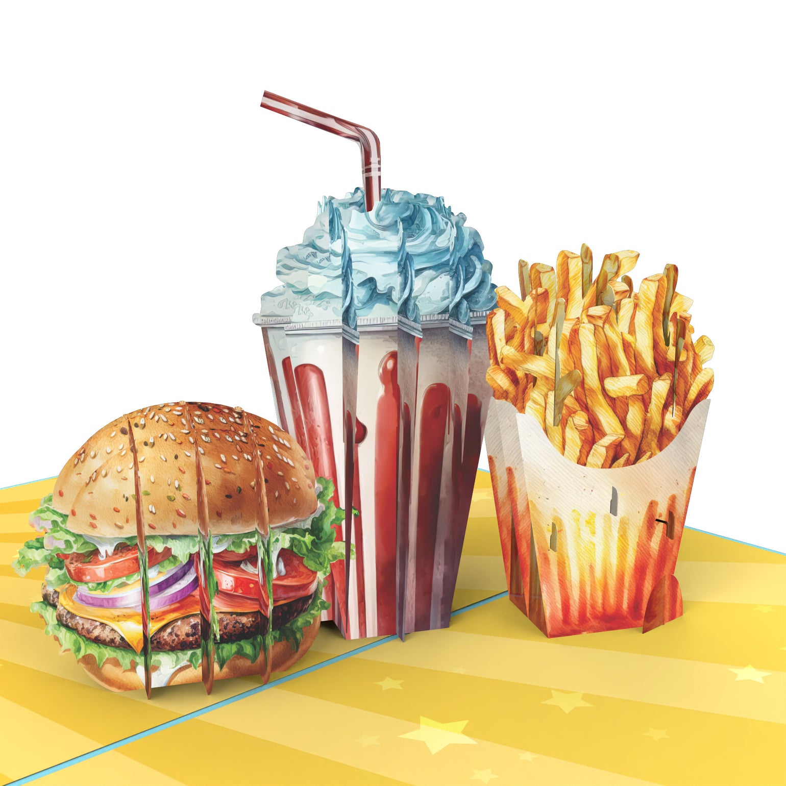 Burger Pop Up Card – Rykamia Cards