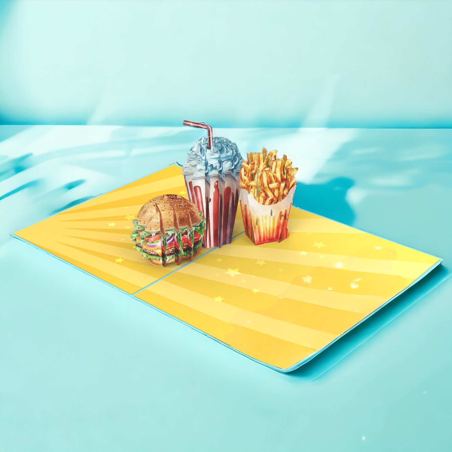 Burger Pop Up Card – Rykamia Cards