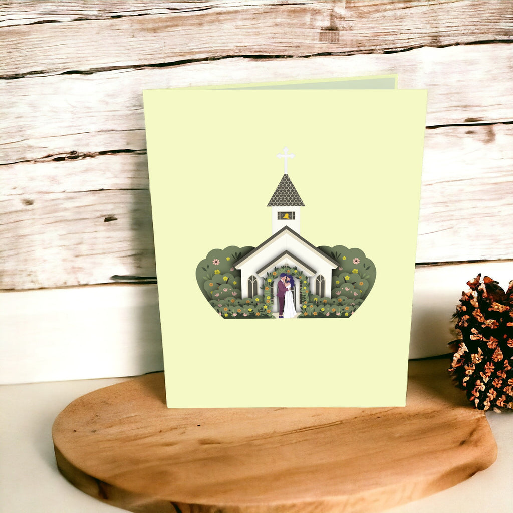 Church Wedding Card - Religious Wedding Card 3D – Rykamia Cards