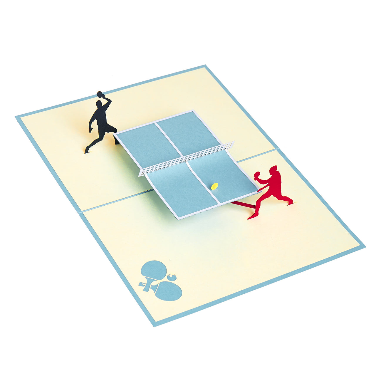Ping Pong Pop Up Card, Table Tennis Birthday Card, Ping Pong Gift ...